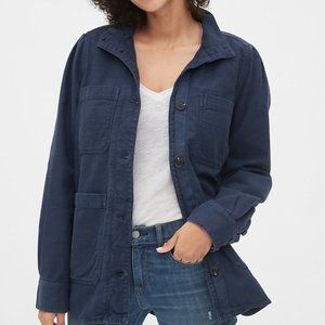 GAP | Jackets & Coats | Gap Womens Lilac Slub Utility Jacket S Nwt ...